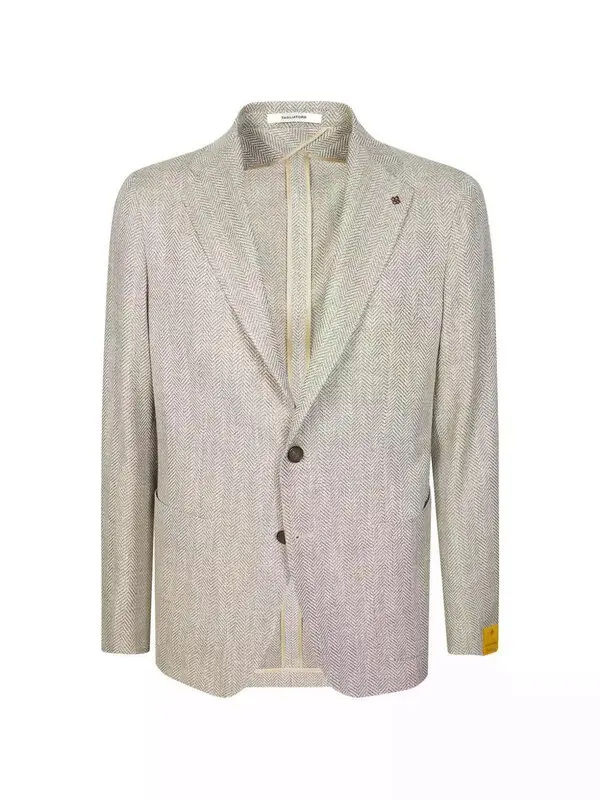 Tagliatore Herringbone Single-breasted Jacket