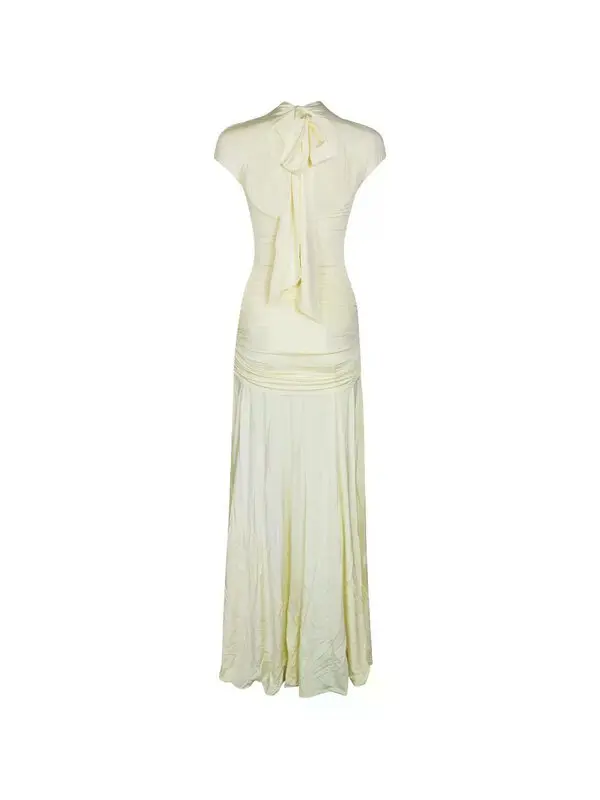 SELF-PORTRAIT Jersey Draped Maxi Dress