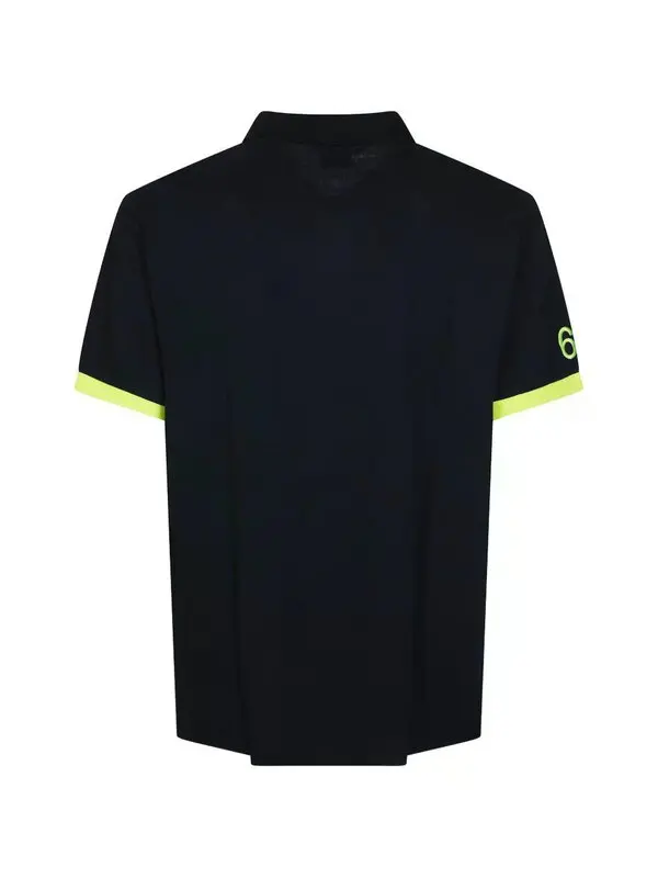 SUN 68 Logo-detail Polo Shirt - Blue