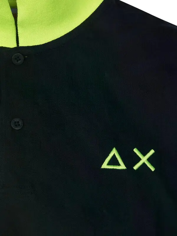 SUN 68 Logo-detail Polo Shirt - Blue