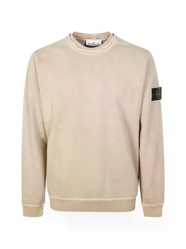 Stone Island Logo-patch Crew-neck Sweatshirt