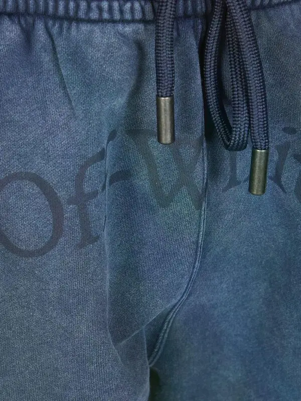 Off-White Cotton Drawstring Shorts