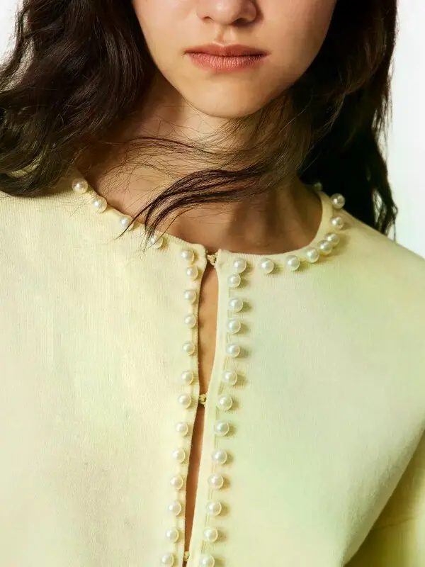 TWINSET Pearl-embellished Cardigan