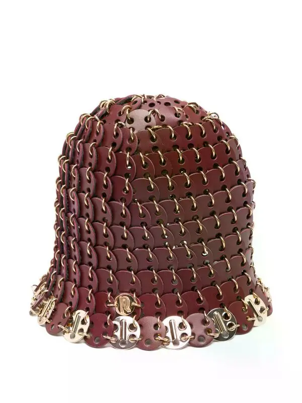 Rabanne Disc-chain Bucket Hat - Brown