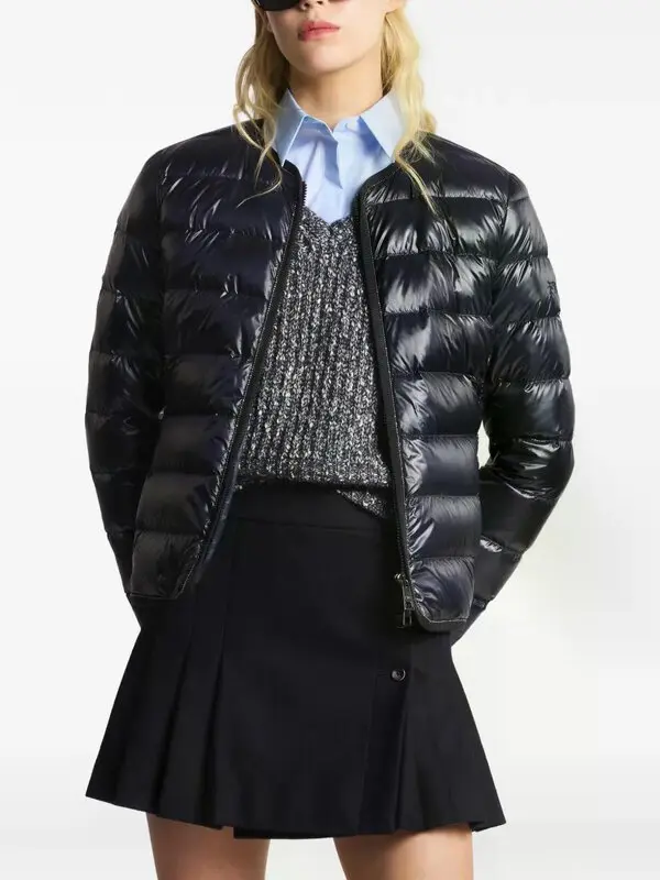 FAY Quilted Collarless Padded Coat