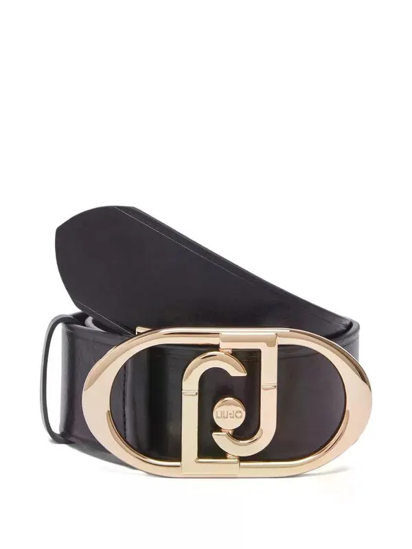 Liu Jo Oval-monogram Leather Belt