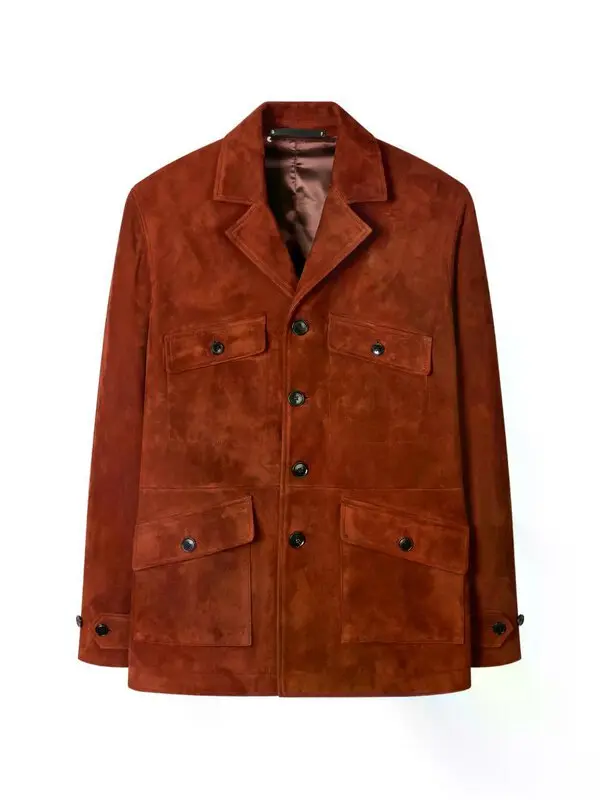 Paul Smith Buttoned Suede Shirt Jacket