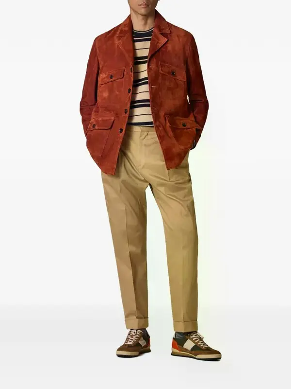 Paul Smith Buttoned Suede Shirt Jacket