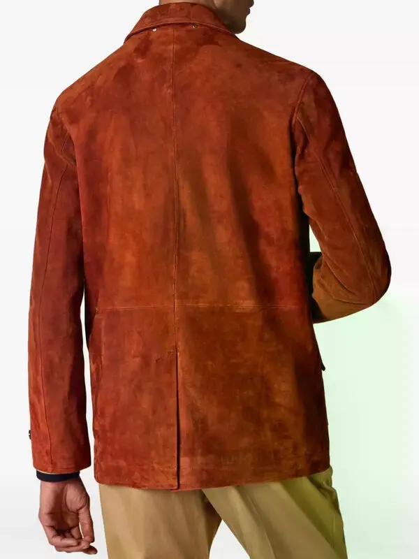 Paul Smith Buttoned Suede Shirt Jacket