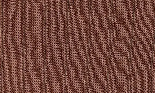 Nordstrom Wide Rib Ankle Socks - Brown Nut