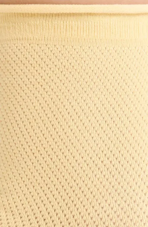 CASA CLARA Rivi Pointelle Knit Crew Socks