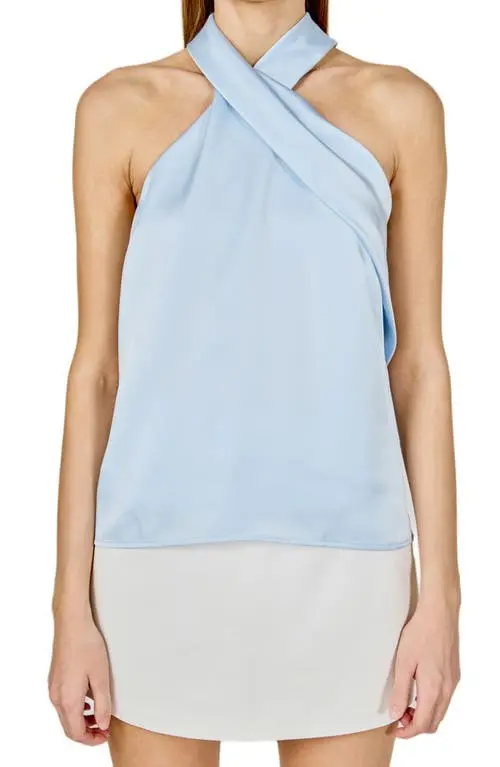 Endless Rose Satin Halter Top