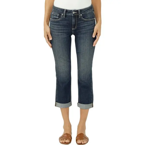 SILVER JEANS CO. Suki Americana Curvy Mid-rise Capri Jeans - Dreamscape