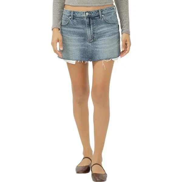 SILVER JEANS CO. Denim Micro Miniskirt