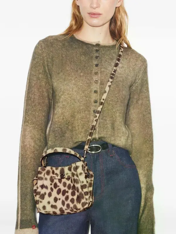 Tory Burch Romy Print Mini Bucket Bag - Neutrals
