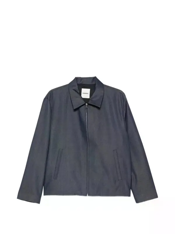 Sandro Zipped Shirt Jacket