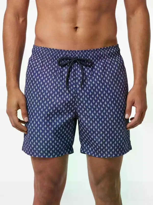 DRUMOHR Print Swim Shorts - Blue