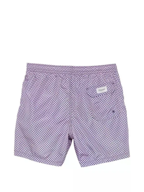 DRUMOHR Geometric Print Swim Shorts - Pink