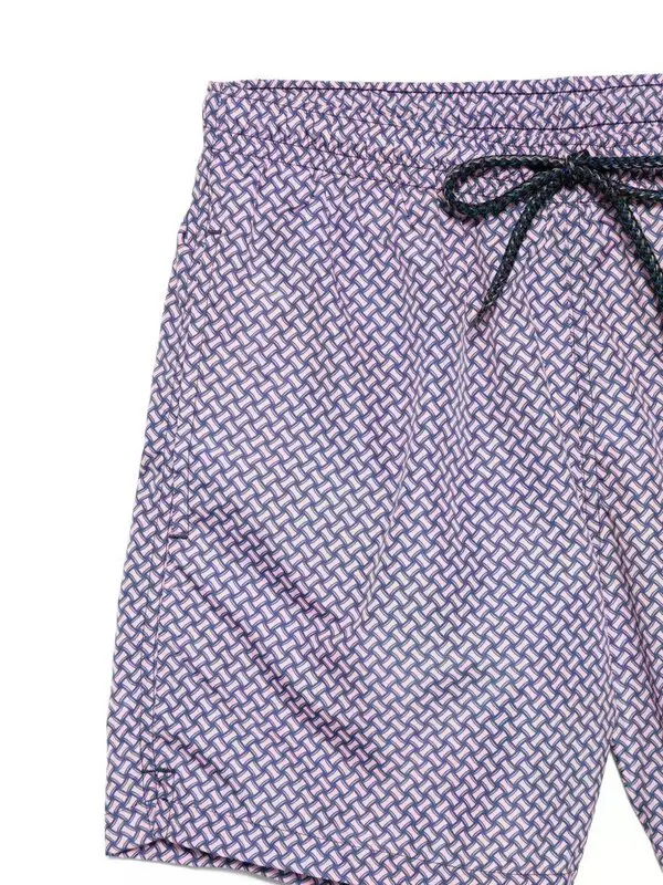DRUMOHR Geometric Print Swim Shorts - Pink
