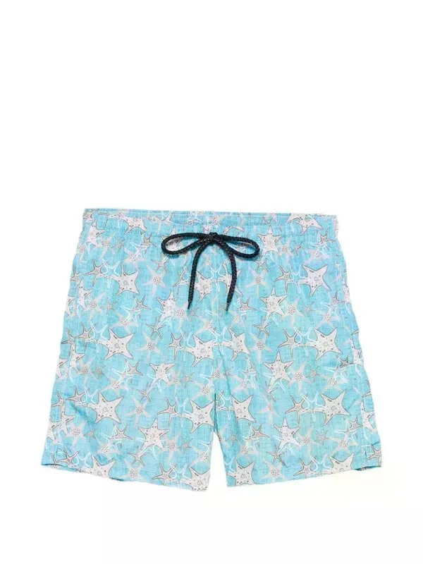 DRUMOHR Starfish Print Swim Shorts - Blue