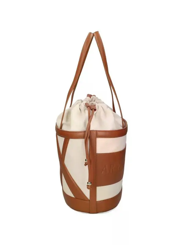 Armani Exchange Drawstring-closure Bucket Bag - Neutrals