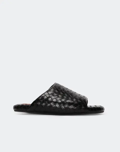 SIMONMILLER Woven Bubble Slide Sandals - Black