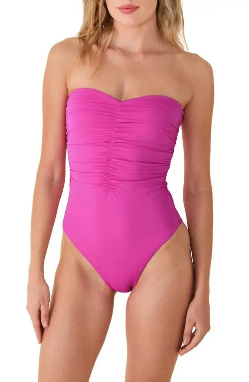 ANDIE Pana Strapless One-piece Swimsuit - Azalea