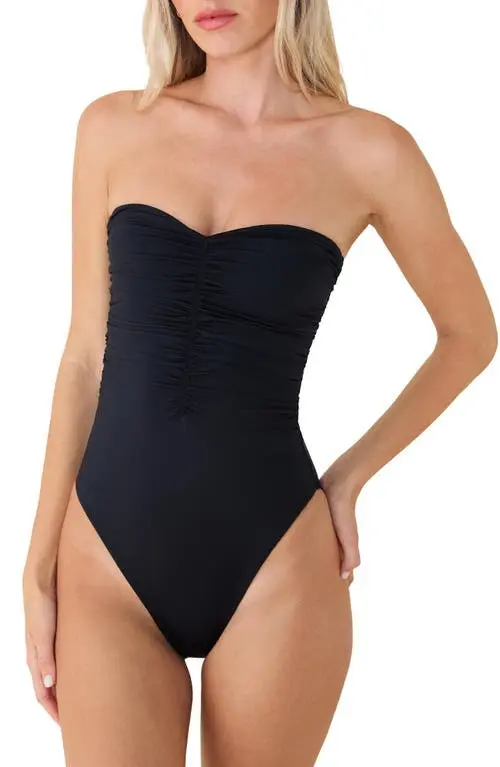 ANDIE Pana Strapless One-piece Swimsuit - Black