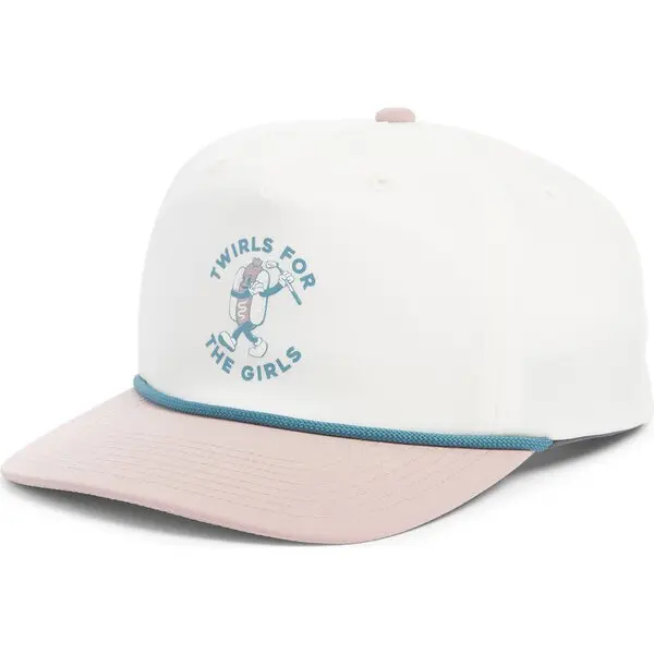 SWANNIES Twirls Snapback Baseball Cap - Mauve