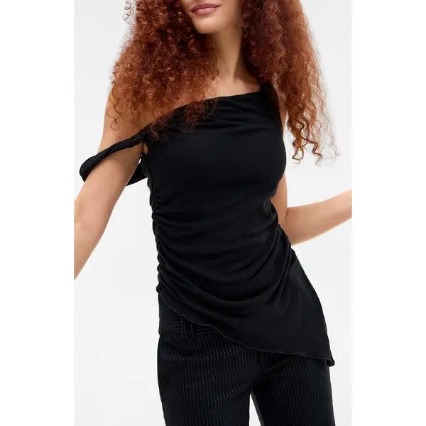 BDG URBAN OUTFITTERS Peggy Asymmetric One-shoulder Knit Top