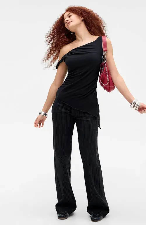 BDG URBAN OUTFITTERS Peggy Asymmetric One-shoulder Knit Top