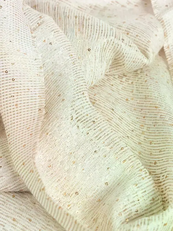 Emporio Armani Fringed Patterned Scarf - Neutrals