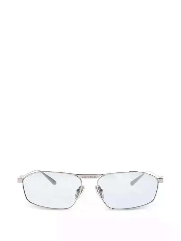 Balenciaga Geometric-frame Sunglasses - Silver