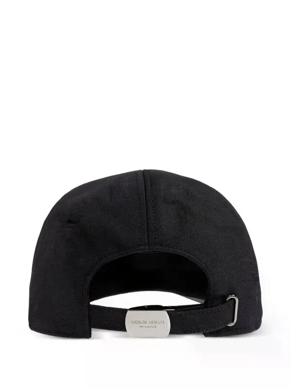 Giorgio Armani Logo Baseball Cap - Black