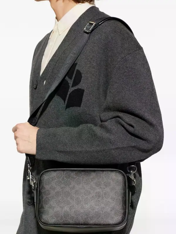 COACH Charter Pattern Strap Tote Bag - Grey