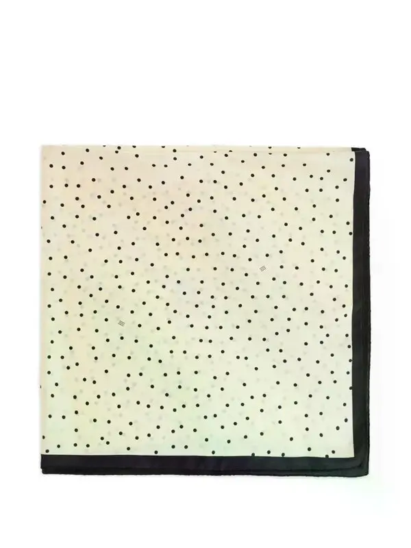 BY MALENE BIRGER Poula Polka-dot Border Scarf - Neutrals