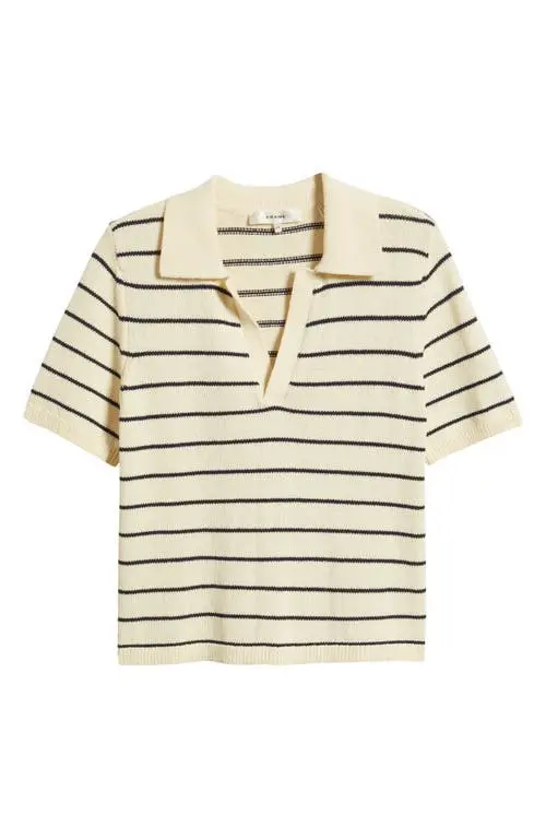 FRAME Stripe Polo Top