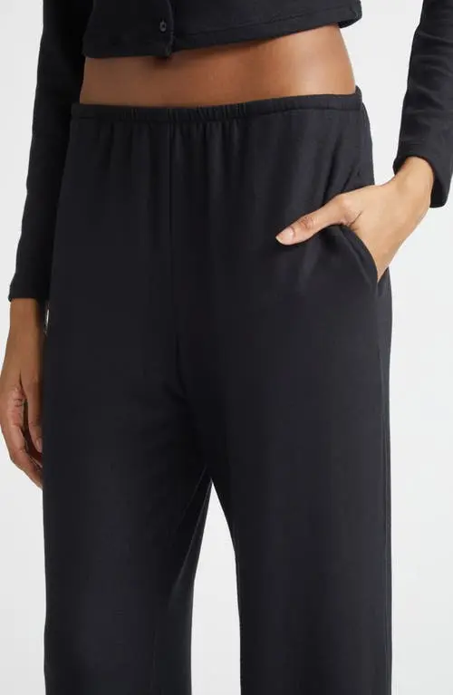 LESET Lauren Knit Wide-leg Pants