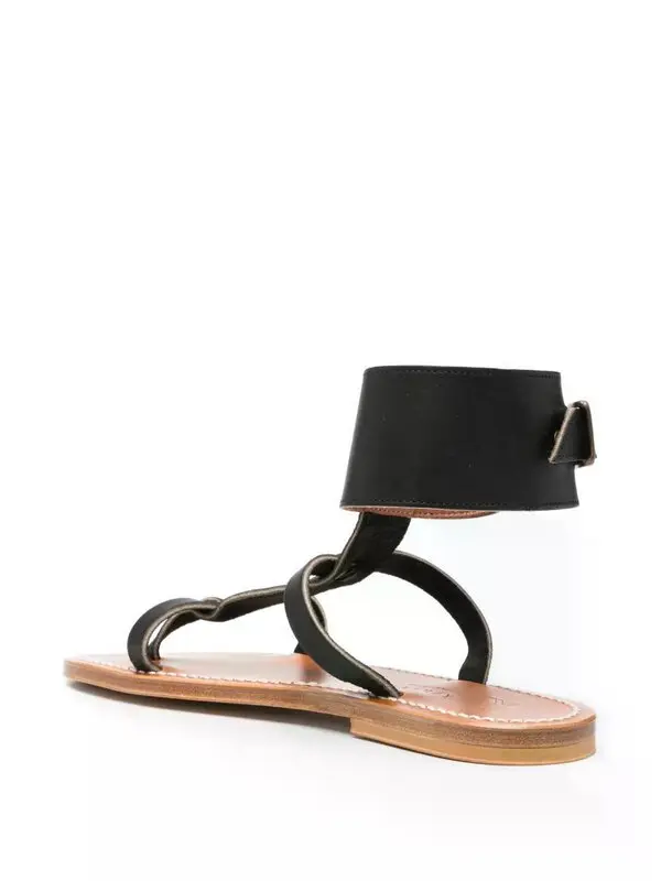 K.JACQUES Ankle-cuff Flat Sandals