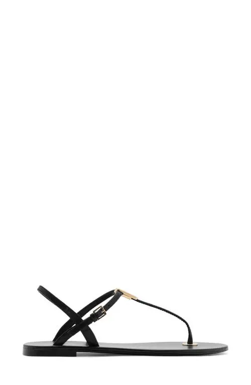 Mango Ankle Strap Sandal - Black
