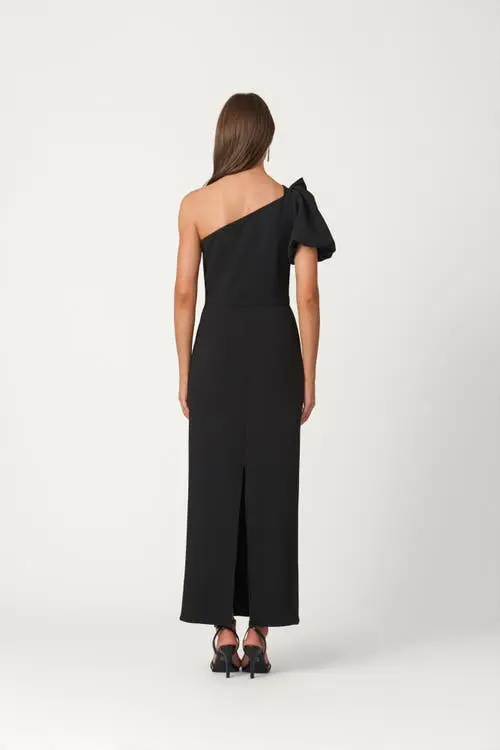 Shoshanna Midnight Embellished Crepe Perla Dress