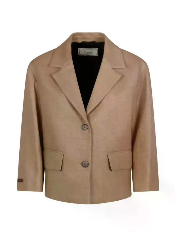 Peserico Button-up Cropped Jacket