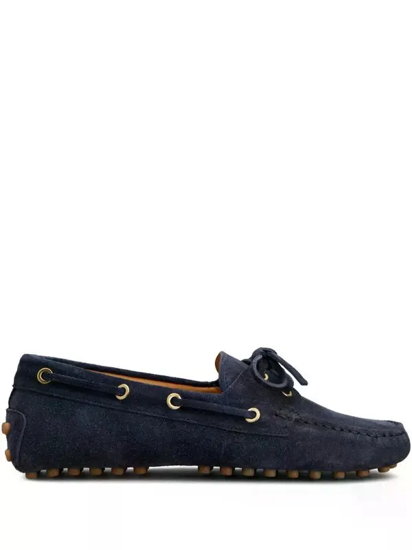 TOD'S Lace-up Gommino Loafers - Blue