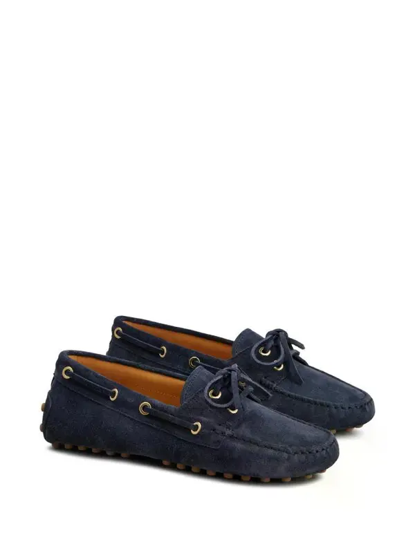 TOD'S Lace-up Gommino Loafers - Blue