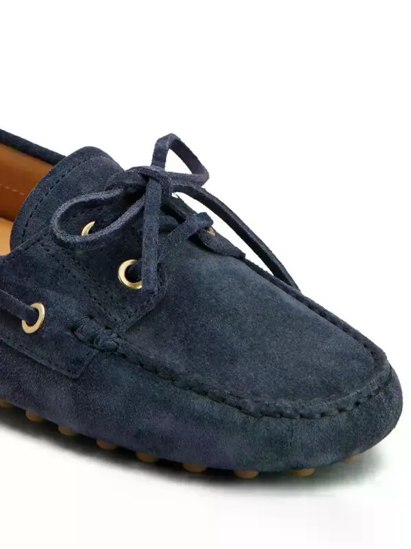 TOD'S Lace-up Gommino Loafers - Blue