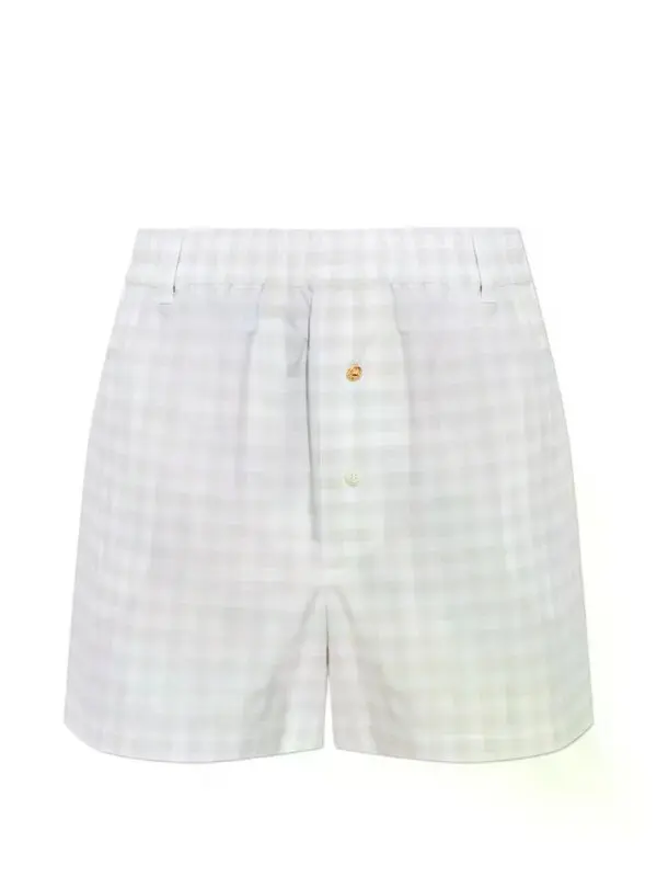Moschino Gingham-pattern Shorts - White