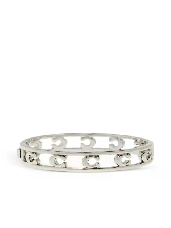 COACH Logo Lettering Bracelet - Silver