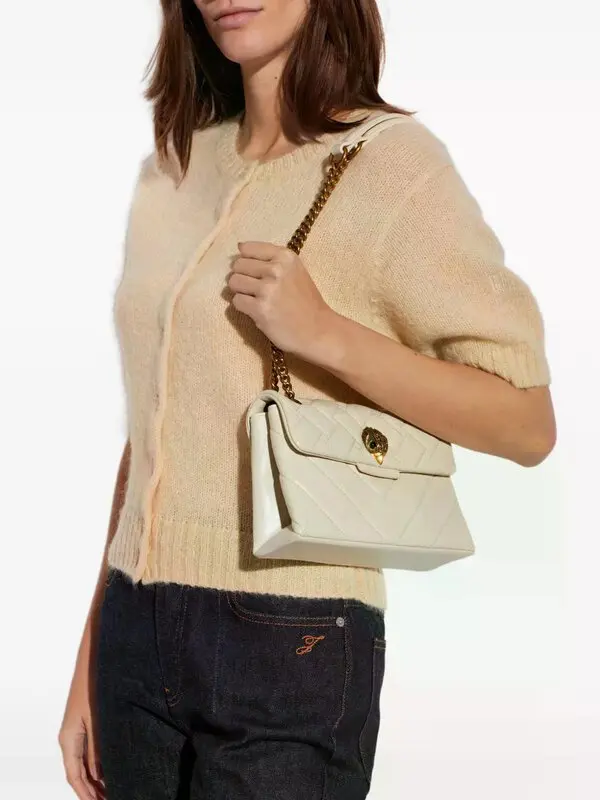 Kurt Geiger Quilted Leather Shoulder Bag - Neutrals