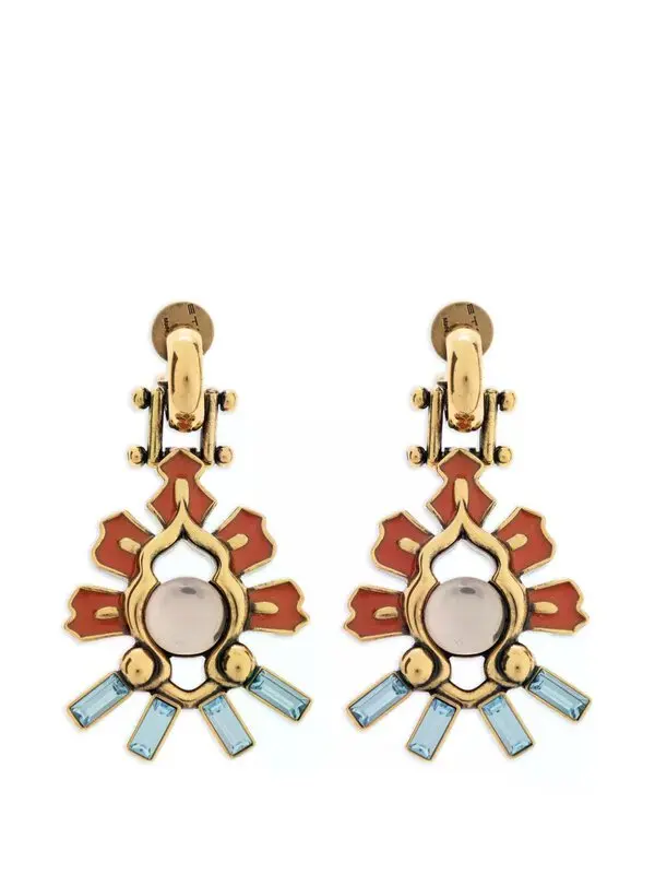 Etro Floral Drop Earrings - Gold