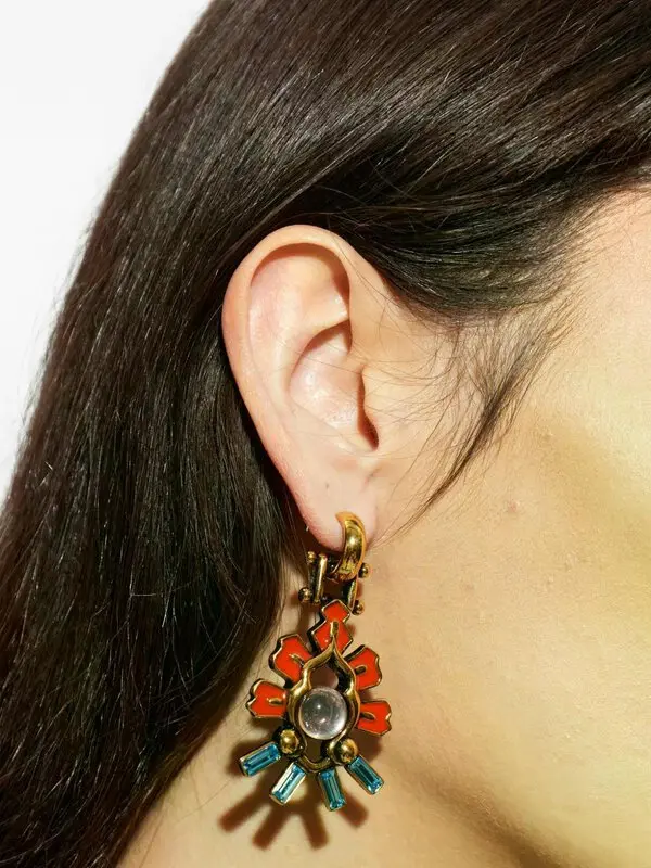 Etro Floral Drop Earrings